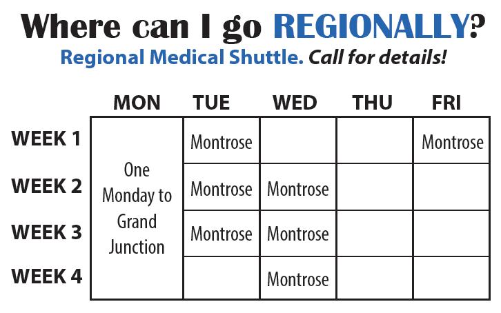 regional medical shuttle schedule | All Points Transit